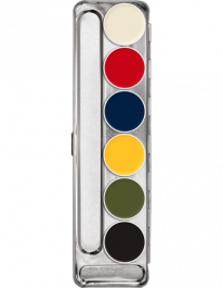 Kryolan Rubber Mask Grease Paint 6 Palette
